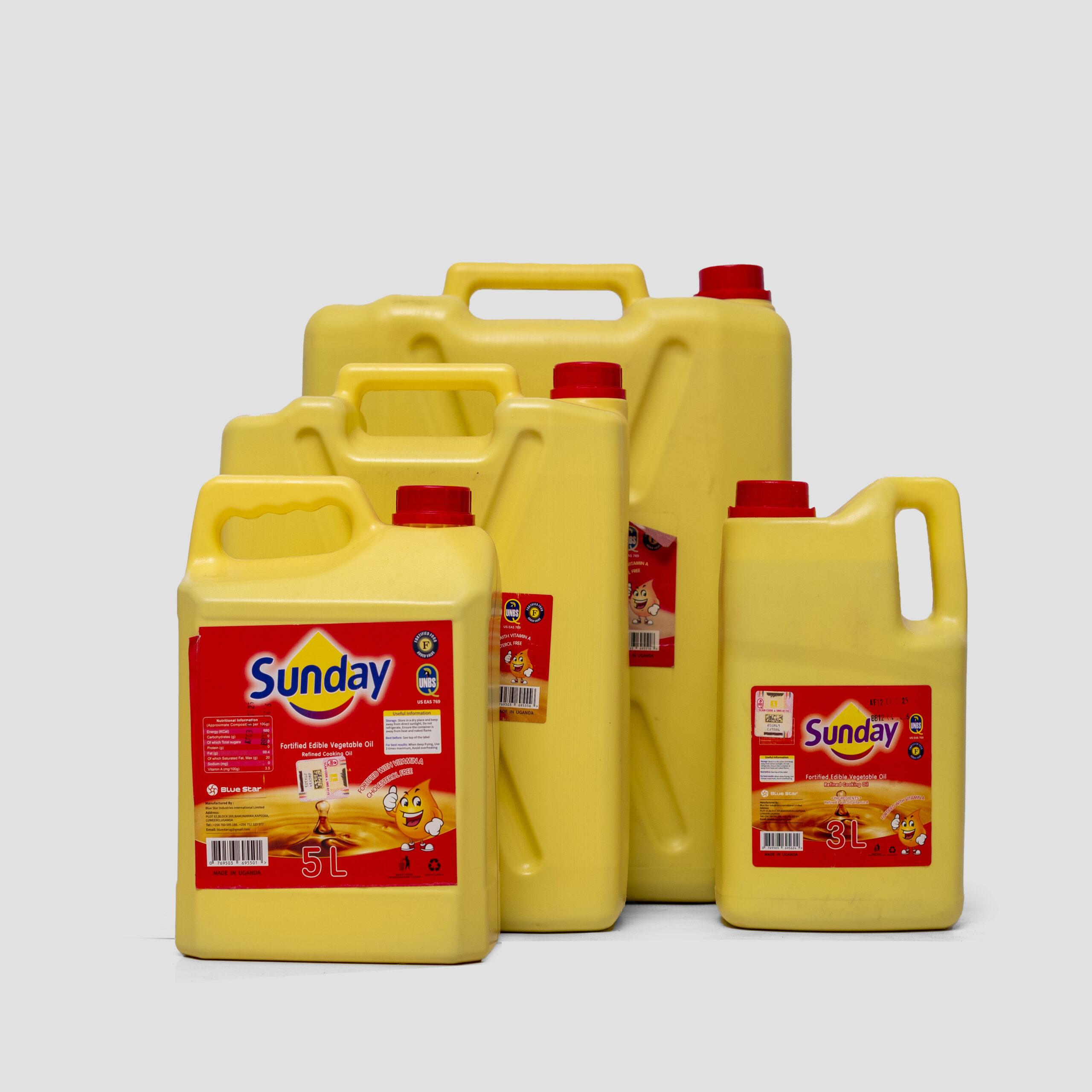 Sunday Fortified Edible Vegetable Oil (Various Pack Sizes) - MIA ...